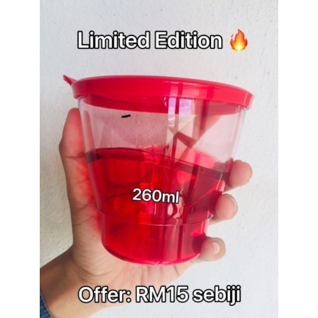 [GLASS ONLY] TUPPERWARE SHEERLY ELEGANT PITCHER & ELEGANZIA SHORT GLASS ...