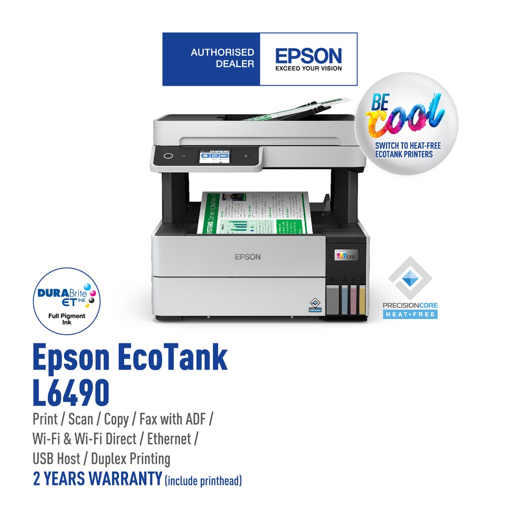 Epson EcoTank L6490 A4 Ink Tank Printer | Shopee Malaysia