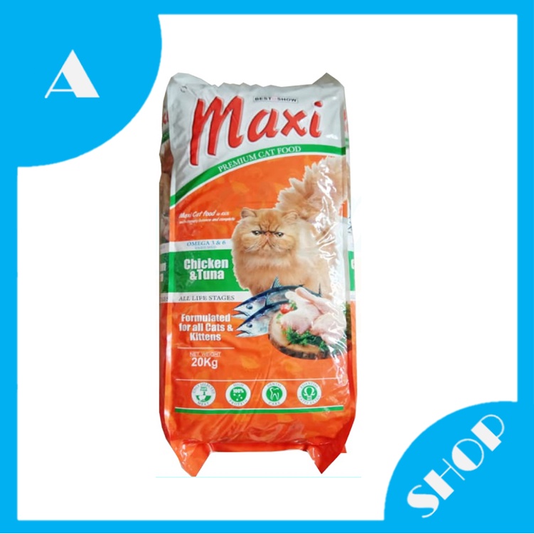 Maxi Premium Cat Food Chicken & Tuna 20kg | Shopee Malaysia