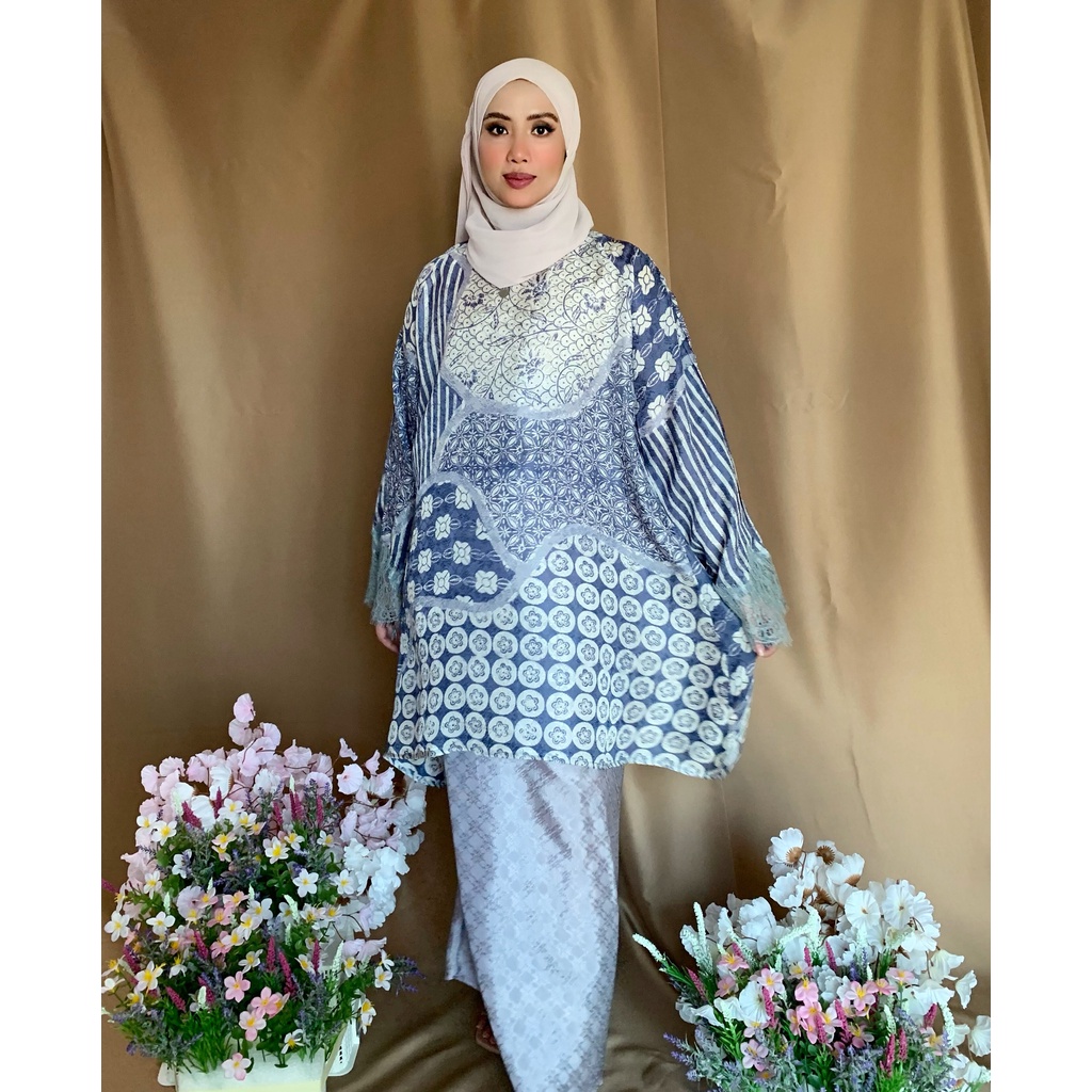 Maleeya Set Batik Viscose Lace | Shopee Malaysia