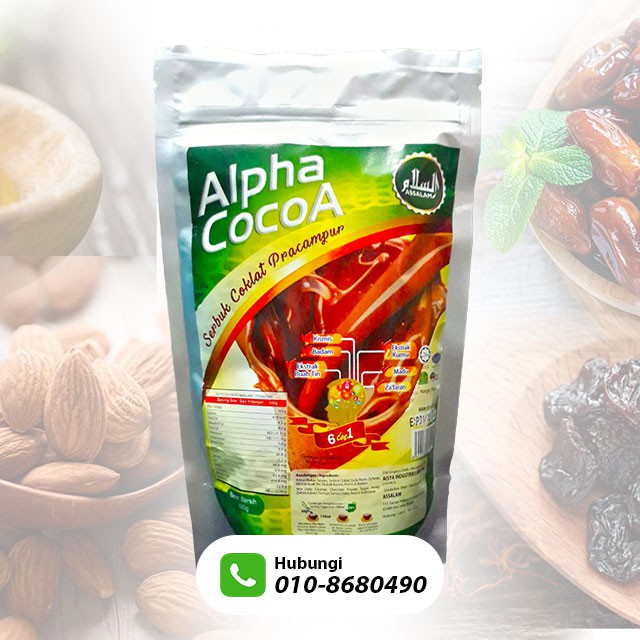 Alpha Cocoa Minuman Coklat 6 Khasiat dalam 1 | Shopee Malaysia