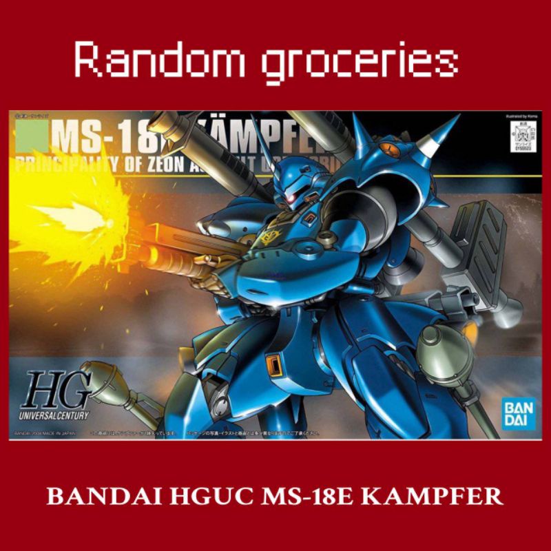 BANDAI HGUC MS-18E KAMPFER 1/144 GUNDAM (Ready Stock) | Shopee Malaysia
