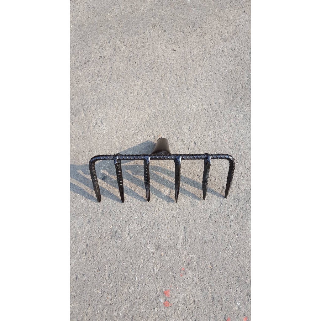Black Rake Head 6 Teeth/8 (No Handle) Thai Steel | Shopee Malaysia