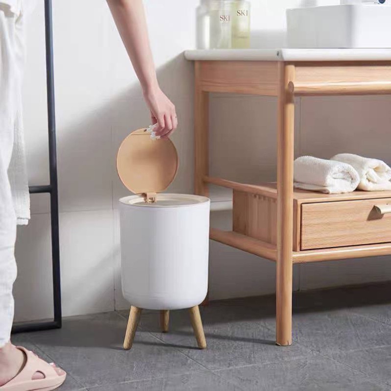 Ins原木风垃圾桶 l Muji Style Garbage Bin | Shopee Malaysia