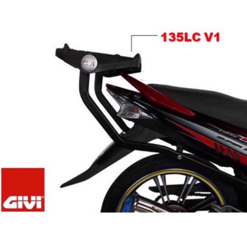 ORIGINAL GIVI HEAVY DUTY RACK YAMAHA LC 135 OLD LC135 V1 MONORACK J BOX CARRIER GIVI | Shopee ...