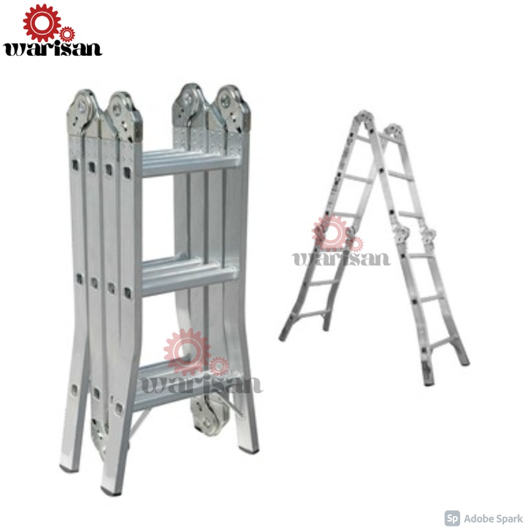 [ READY STOCK ] STRONGMAN Heavy Duty Multi Purpose Ladder 8 / 10 / 12 ...