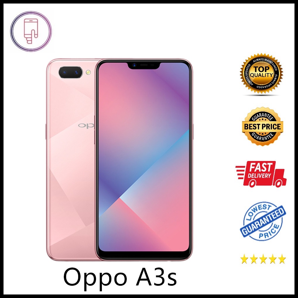 Oppo A3s (6GB RAM + 128GB ROM) 6.2 inch'' LTE SmartPhones With 1 Year Warranty | Shopee Malaysia