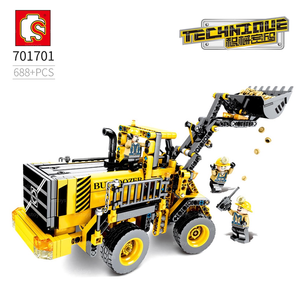 Sembo Block Technique Construction Vehicle Forklift Set 688+pcs ...