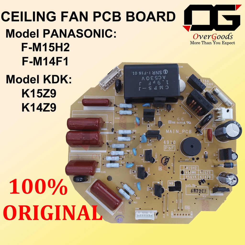 (ORIGINAL) M15H2 / F-M14F1 / F-M15H2 / K15Z9 / K14Z9 KDK Fan Board ...