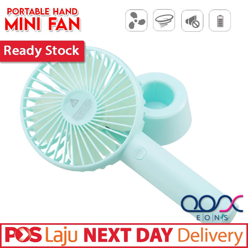 3 LEVEL SPEED Handheld N9 Fan Rechargeable Battery Operate Desk Cooling ...