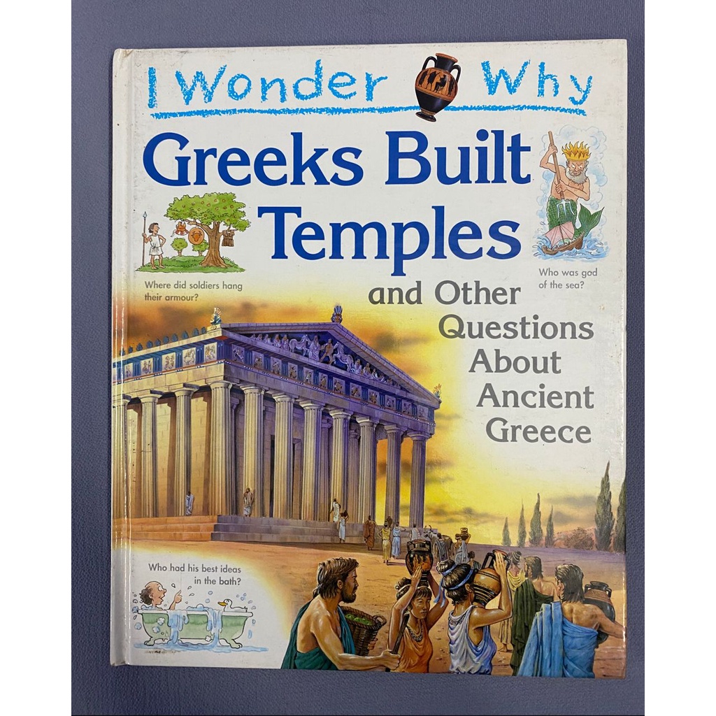 Grolier Book : I Wonder Why Greeks Built Temples (Preloved Encyclopedia ...