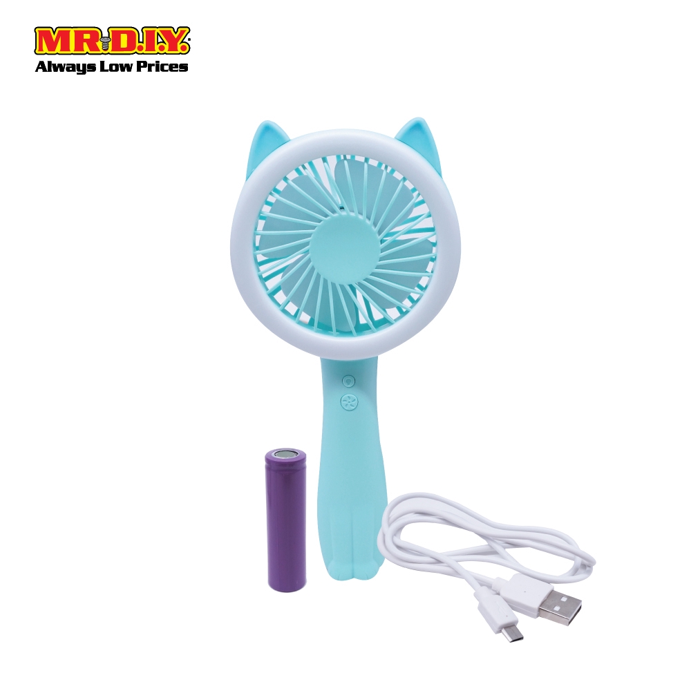 MR.DIY Standing Cat Design Rechargeable USB Portable Fan | Shopee Malaysia