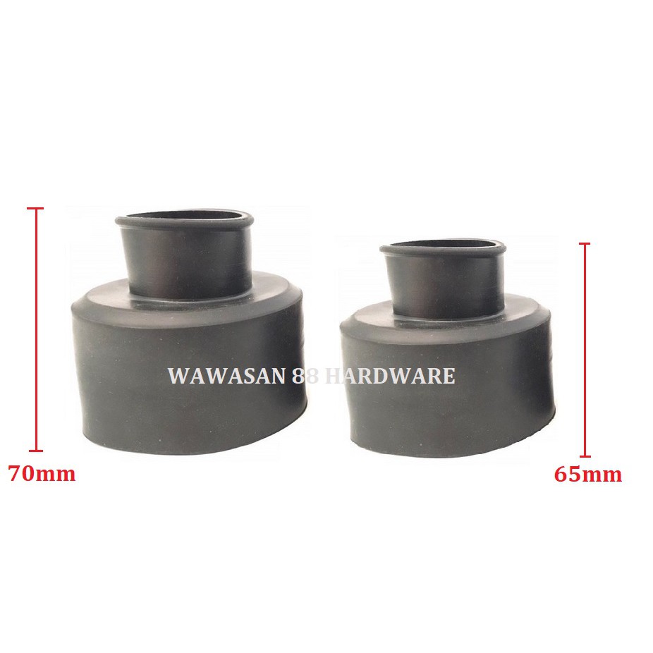 Flush Pipe Rubber Connector Black Rubber Cone for Cistern Pipe Paip ...