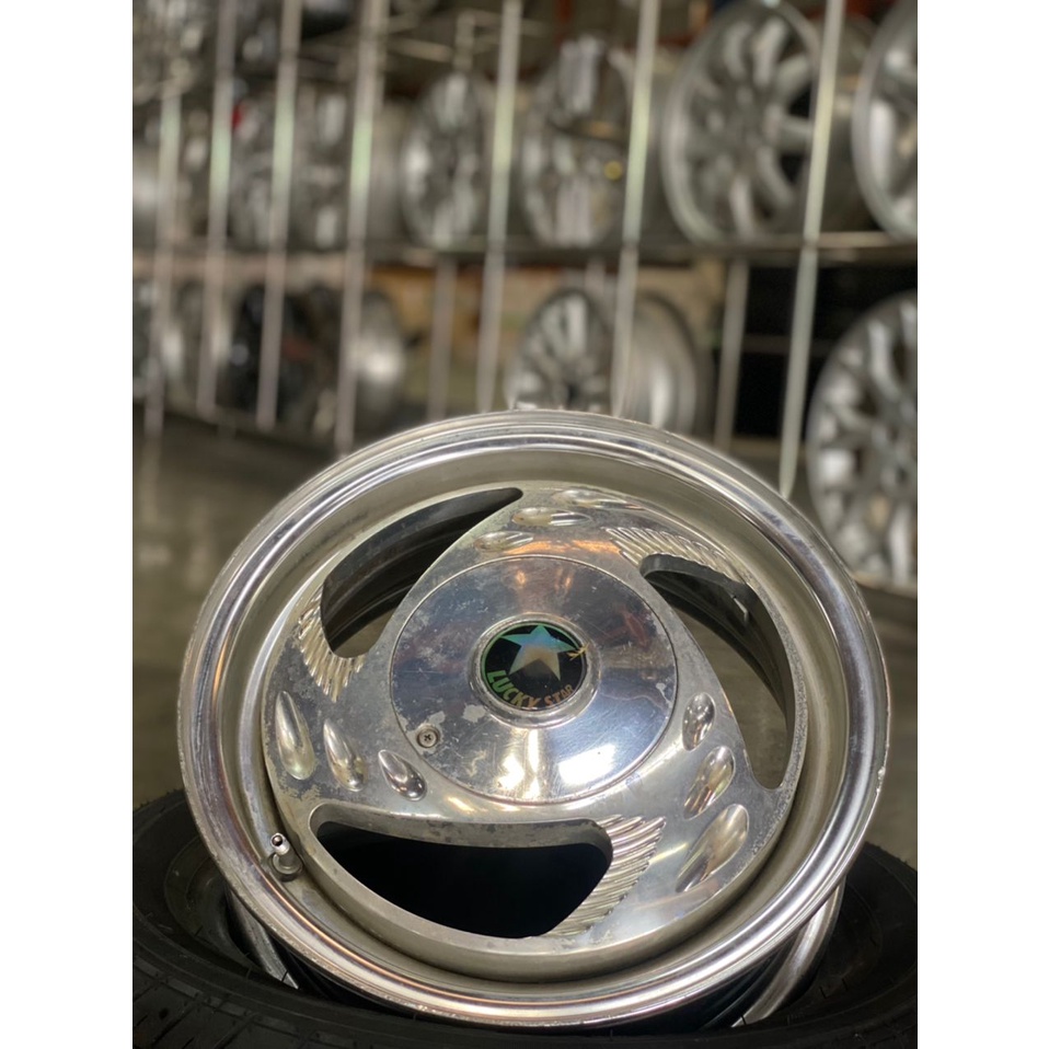 Used 13 Inch Lucky Star Rim (Chrome) | Shopee Malaysia