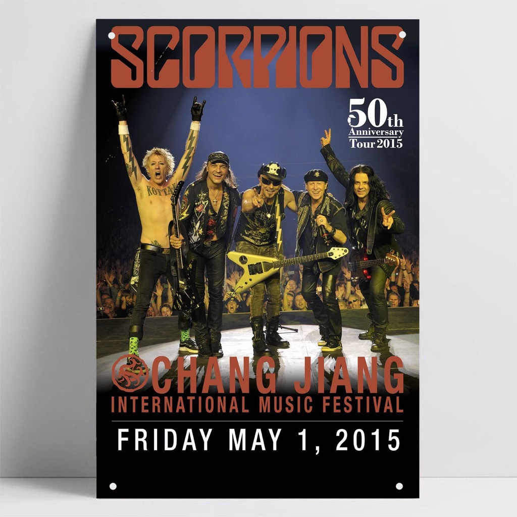 Scorpions Rock Band Tin Painting Poster Vintage Metal Sign Home Wall ...