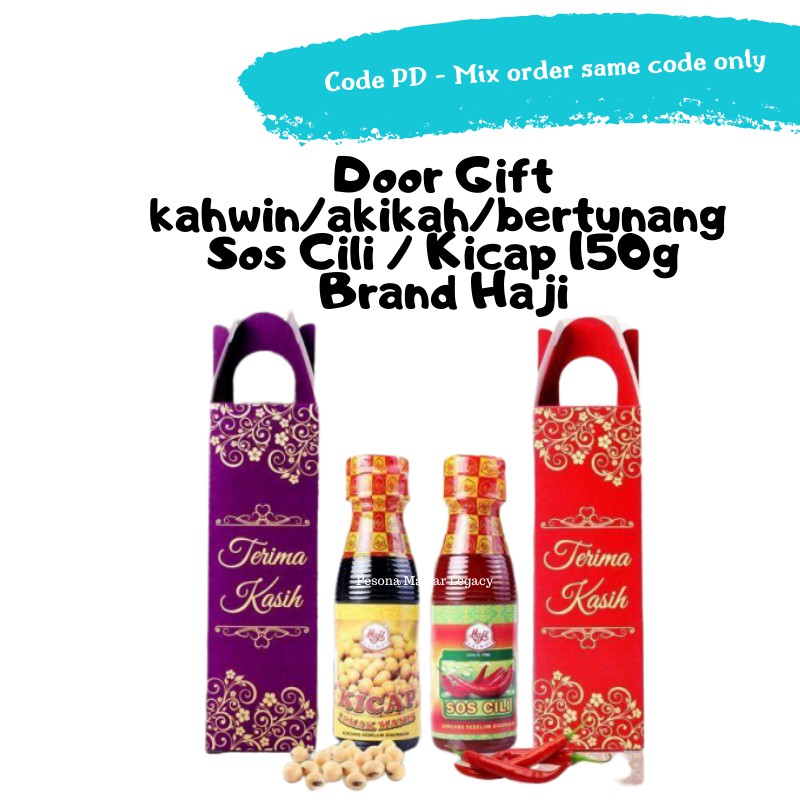 Door Gift - Sos Cili / Kicap 150 Gm (Brand Haji) | Shopee Malaysia