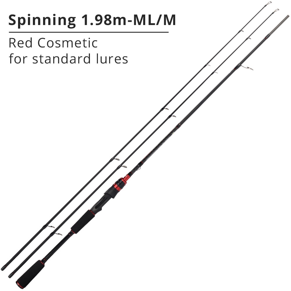 KastKing Max Steel Rod Carbon Spinning Casting Fishing Rod with 1.98m 2 ...