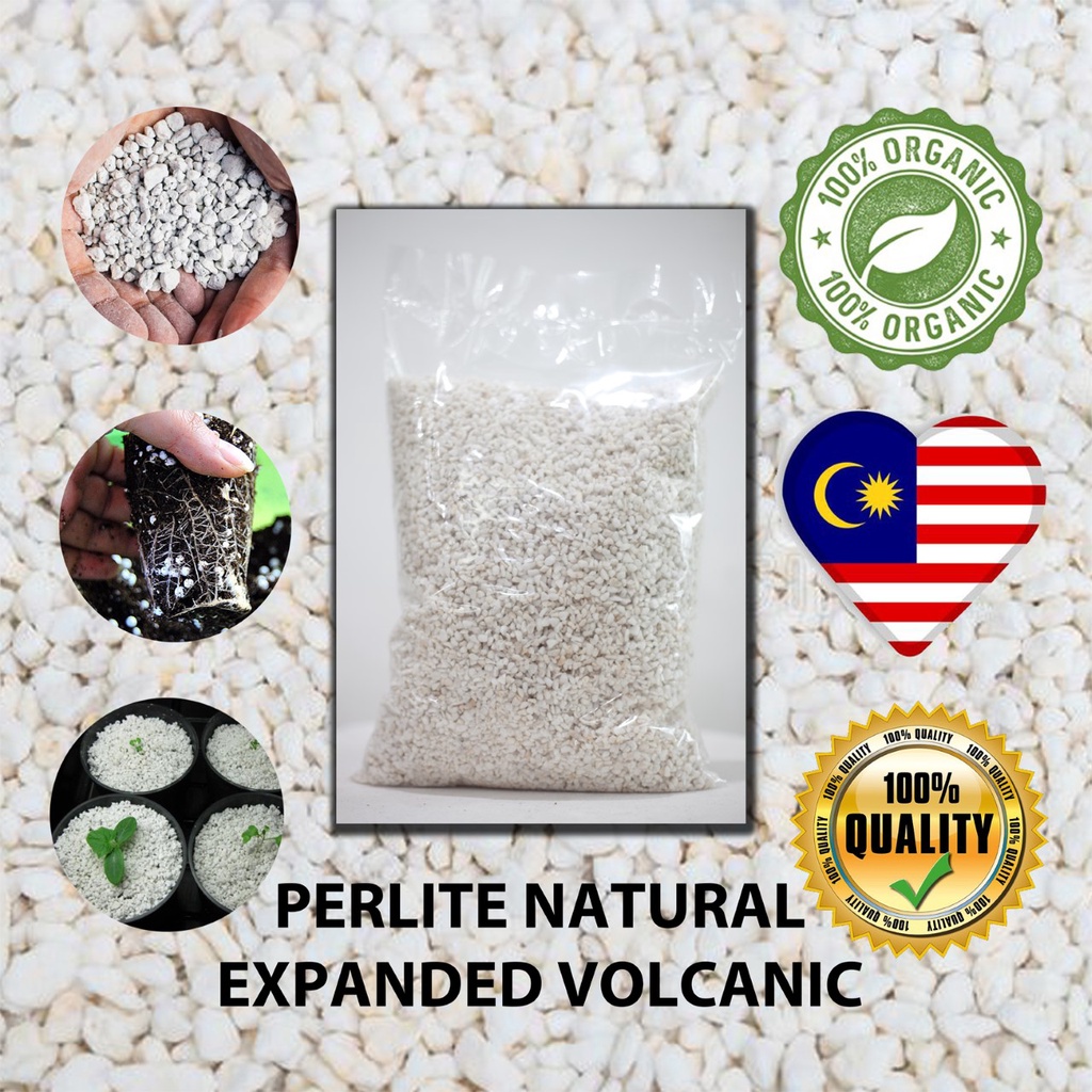 Perlite Natural Expanded Volcanic 3-6mm (+/-0.5kg) | Shopee Malaysia