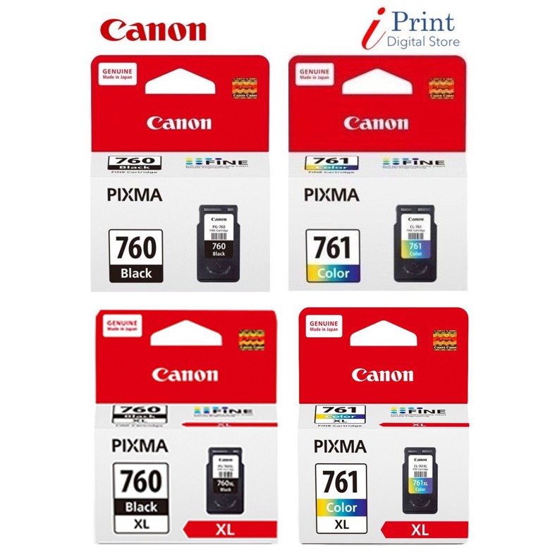 CANON PG-760 BLACK & CL-761 COLOR FINE CARTRIDGE [100% ORIGINAL ...