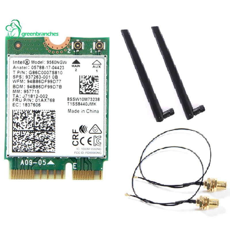 Dual Band Wireless for Intel 9560 AC 9560NGW 1.73Gbps Wifi 802.11Ac LKJ ...