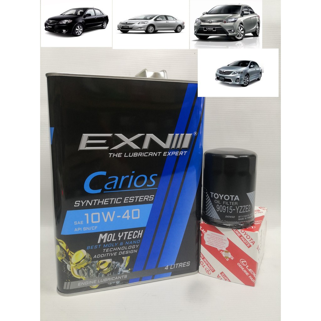 EXN SYNTHETIC ESTERS 10W-40 4 LITRES MOLYTECH BEST MOLY & NANO ...