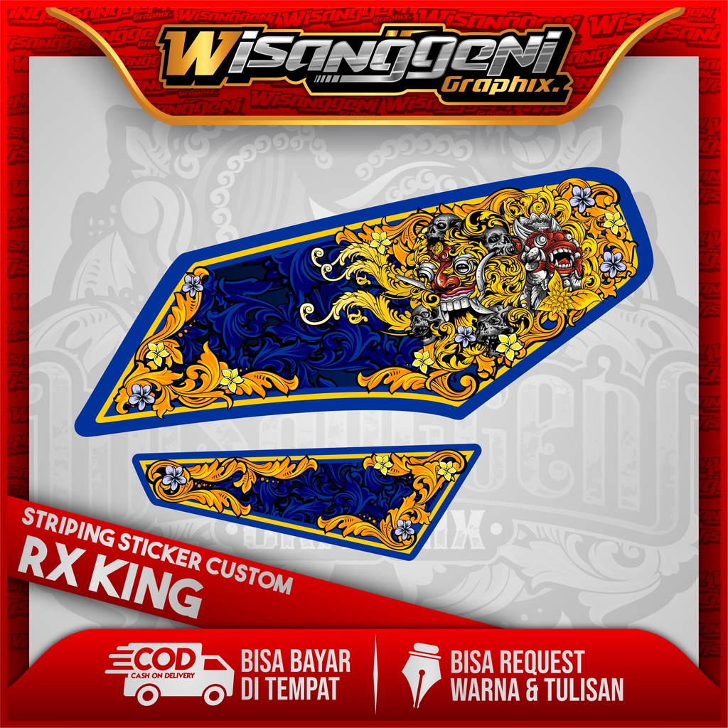Striping STICKER DECAL YAMAHA RX KING CUSTOM 8 | Shopee Malaysia