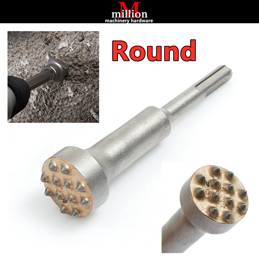 SDS Plus Hex Bushing Hammer Chisel Point Groove Gouge Flat Round Chisel ...