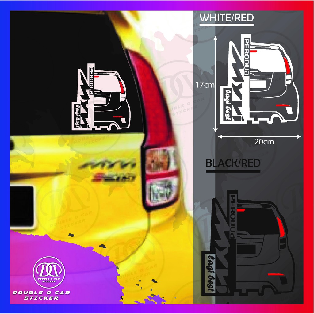 [Ready Stock]PERODUA MYVI LAGI BEST SHAPE&WORDS HIGH GRADE Sticker ...