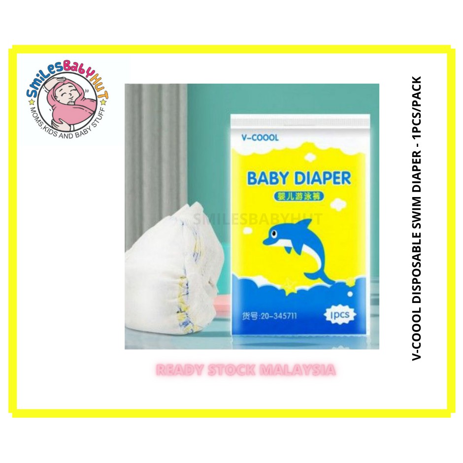 V-coool Disposable Baby Swim Diaper / Swimming Diaper/ Diaper berenang ...