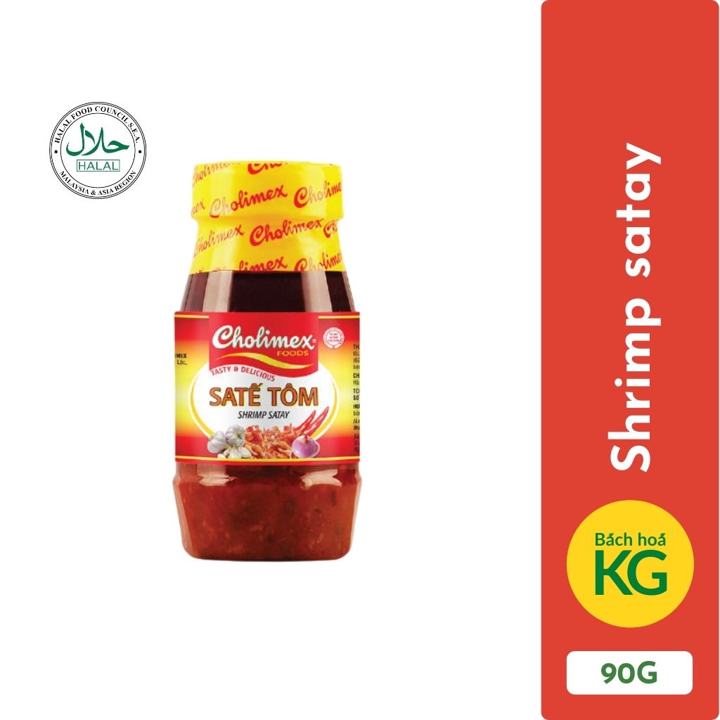 Cholimex shrimp satay 90g - Sate udang - 沙爹 - Sa tế tôm Cholimex 90g ...