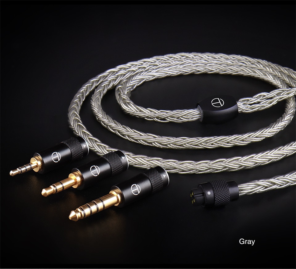 TRN T2 PRO 16 Core Silver Plated HIFI Upgrade Cable 3.5/2.5/4.4mm Plug MMCX/2Pin For TRN KZ CCA ...