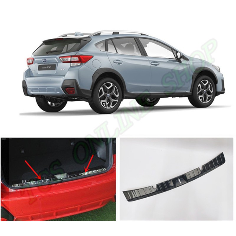 SUBARU XV 2018 - 2022 INNER REAR BUMPER GUARD STAINLESS STEEL TRIM ...
