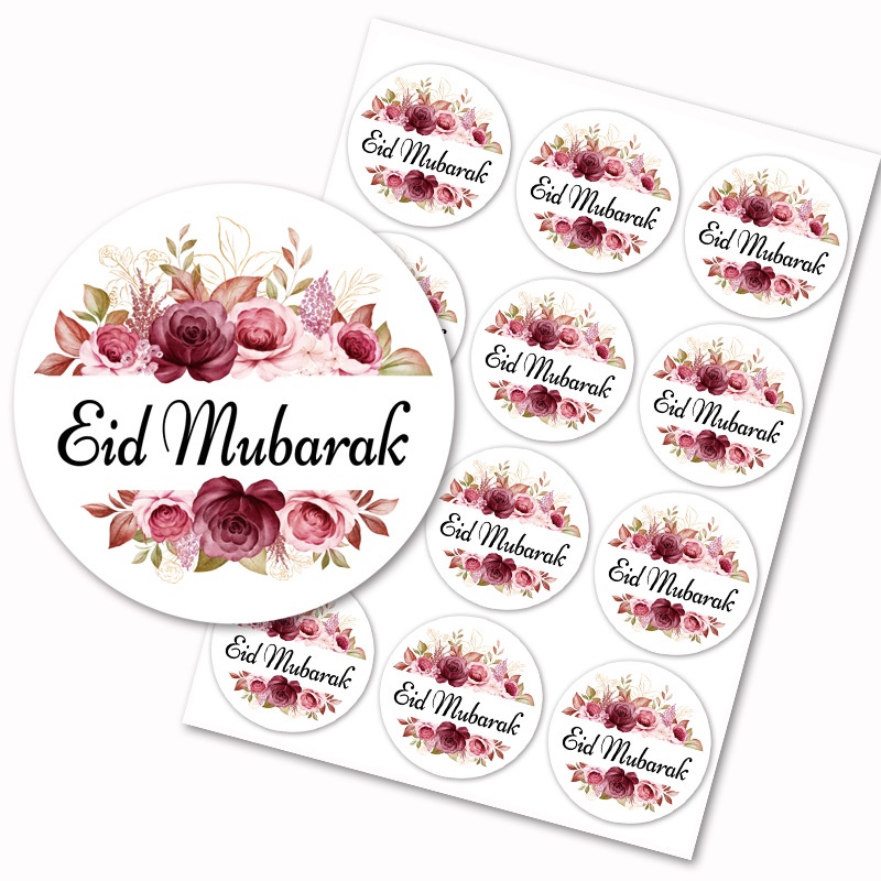 *Clearance Deals* 12pcs/sheet Festive Stickers Hari Raya Eid Mubarak ...