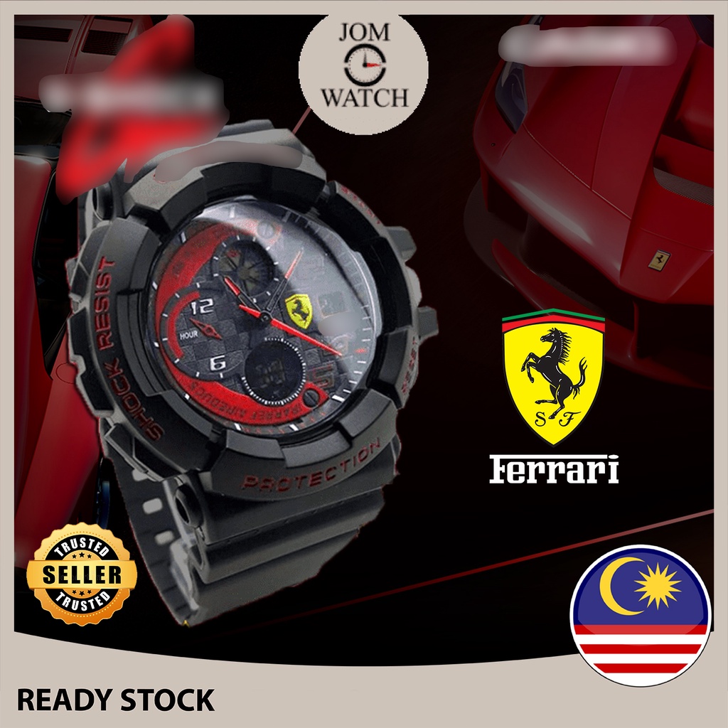[Malaysia 3Years Warranty] GSHOCK x FERRARI CASIO G Shock Digital ...