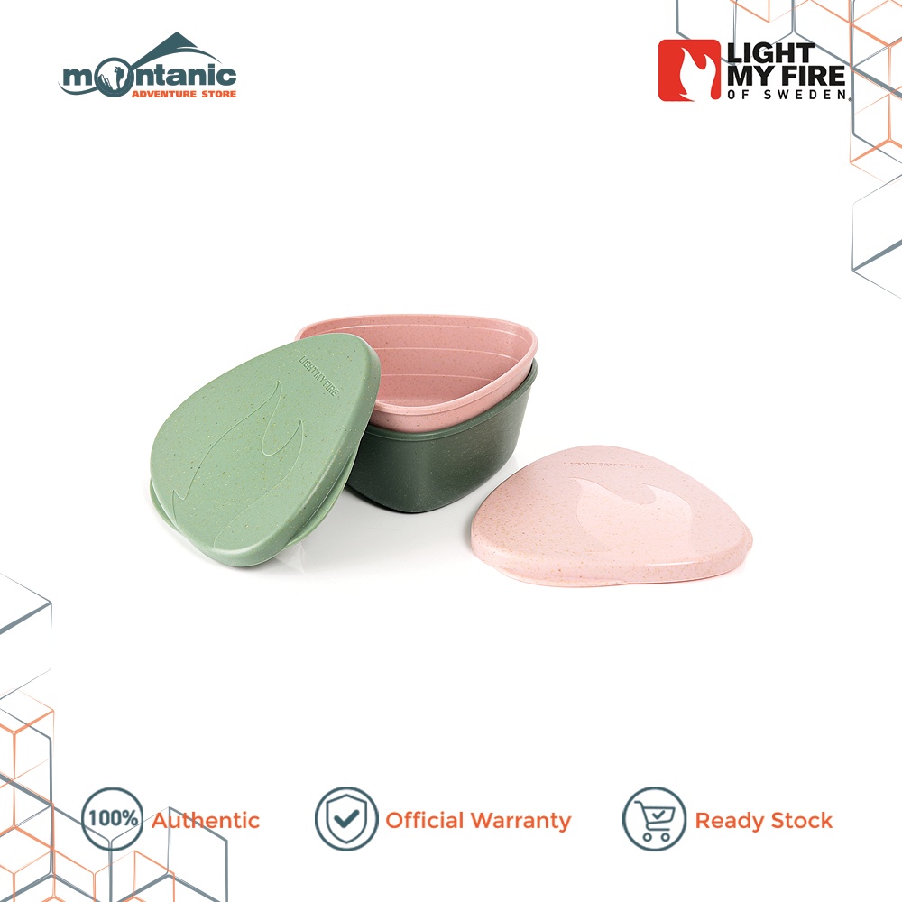 Light My Fire SnapBox O BIO - Sandy Green/Dusty Pink (2 Packs) | Shopee ...