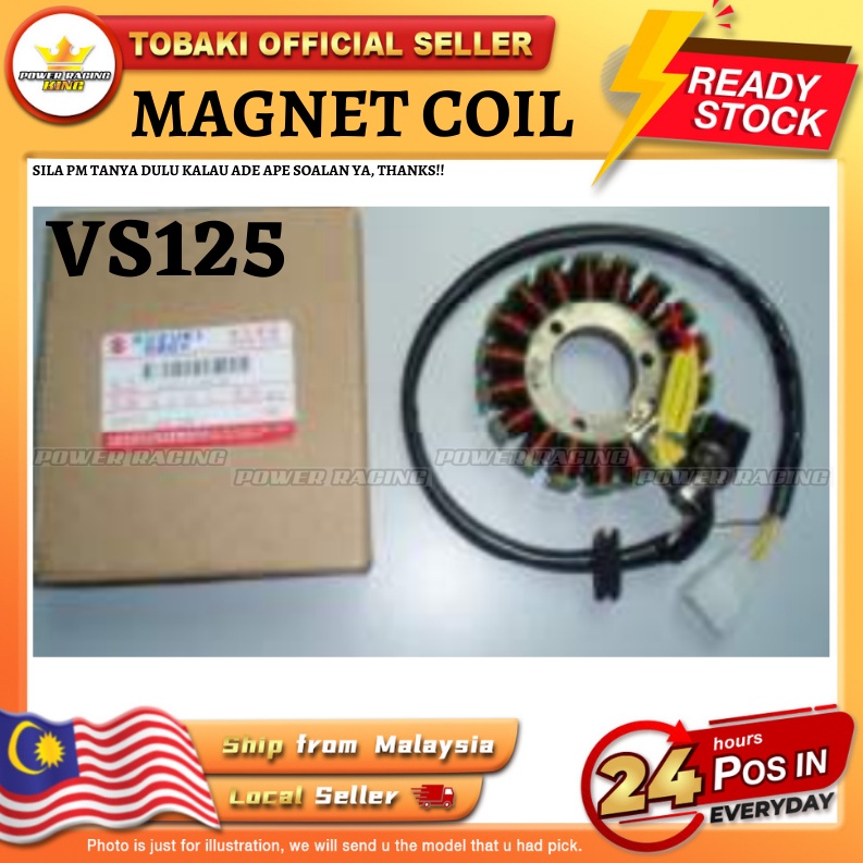 SUZUKI ORIGINAL VS125 STANDARD SPAREPART CAMSHAFT RECTIFIER MAGNET COIL ...
