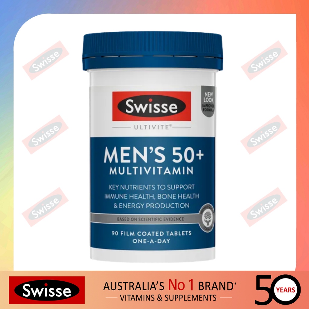 Swisse Men's Ultivite 50+ Multivitamin (90 Tablets) | Shopee Malaysia