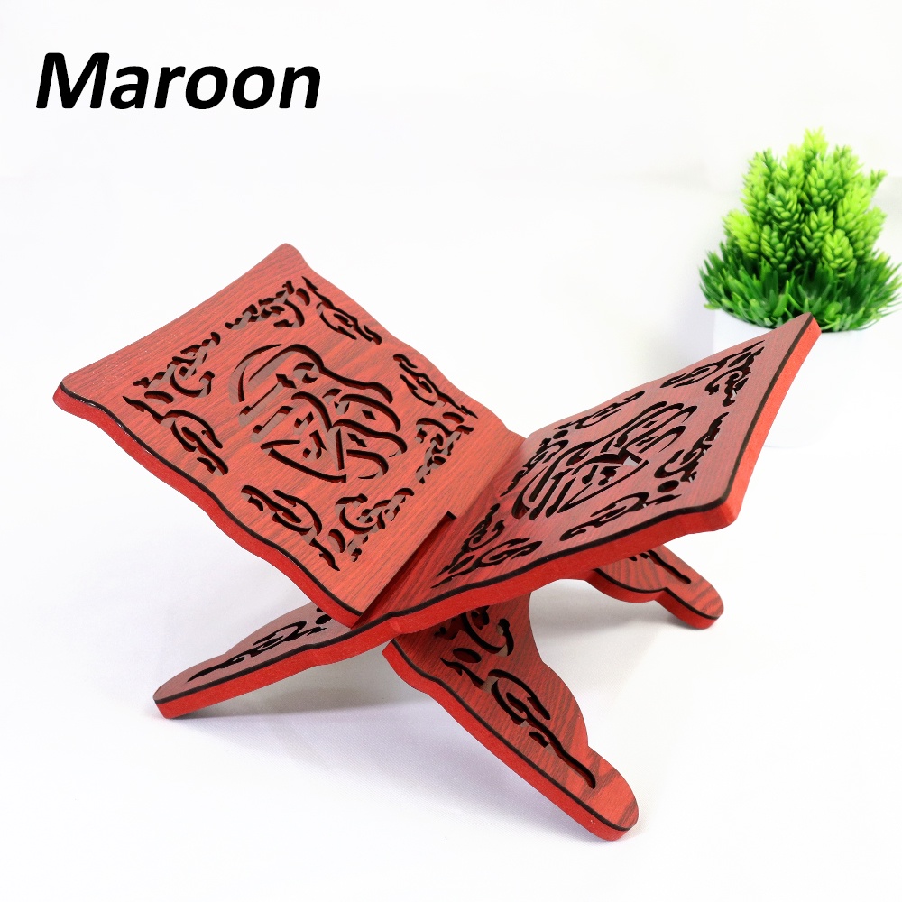 VC Art Islamic Reading Wooden Rack Modern Design / Rehal Papan Kayu Al ...