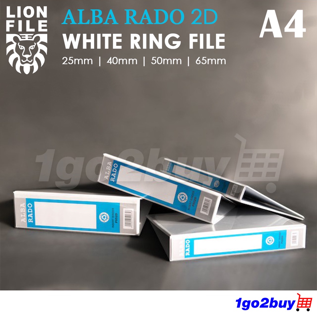 Lion File Alba Rado Insert Binder 2D Ring 25mm / 40mm / 50mm / 65mm ...