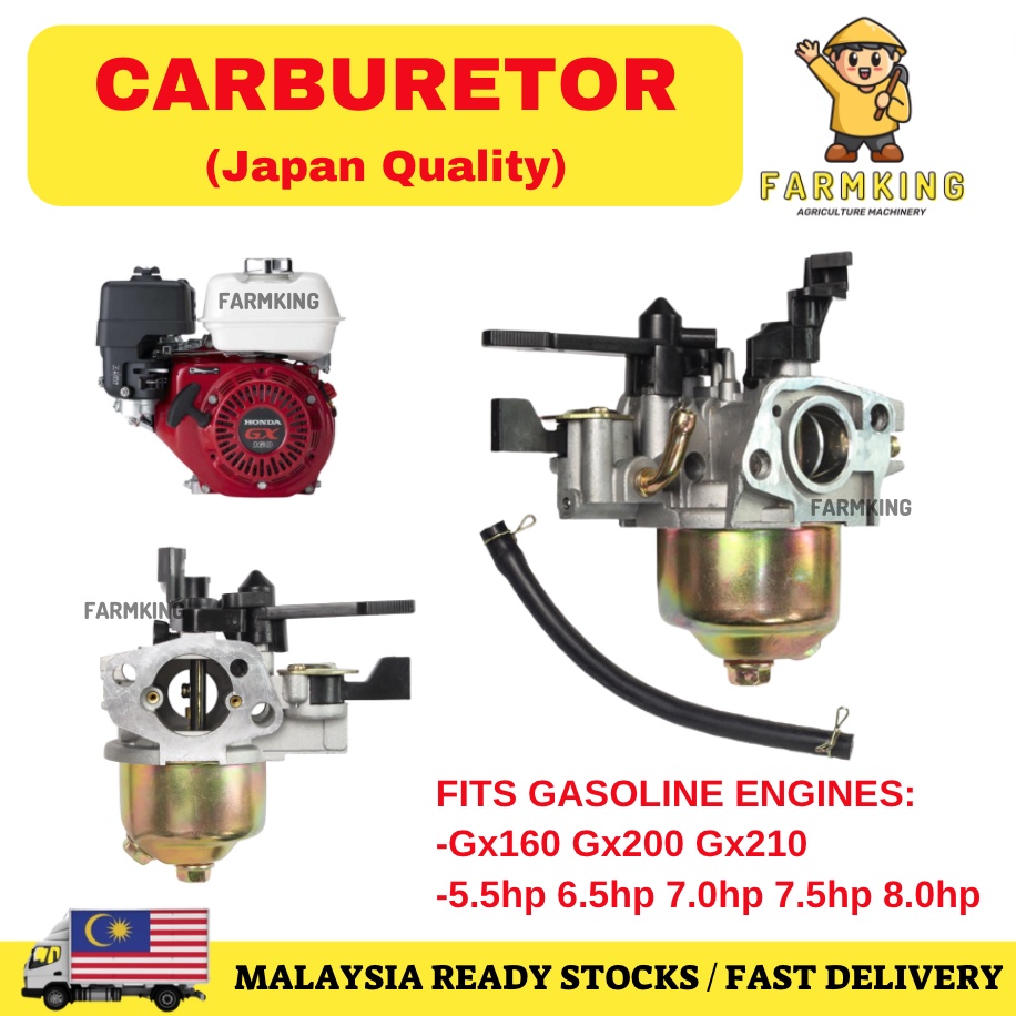 Carburetor Honda Gx160 Gx200 Gx210 5.5hp 6.5hp 7.0hp 7.5hp 8.0hp Petrol ...