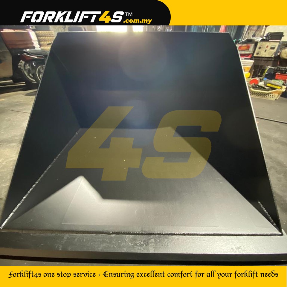 READY STOCK FORKLIFT BUCKET "COMPATIBLE TO HINGE FORK ATTACHMENT" 4FT X ...