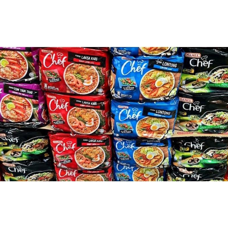 🥡🧕⯮Chef maggi Mamee Instant Noodle Mee segera laksa lontong thai tomyam ...