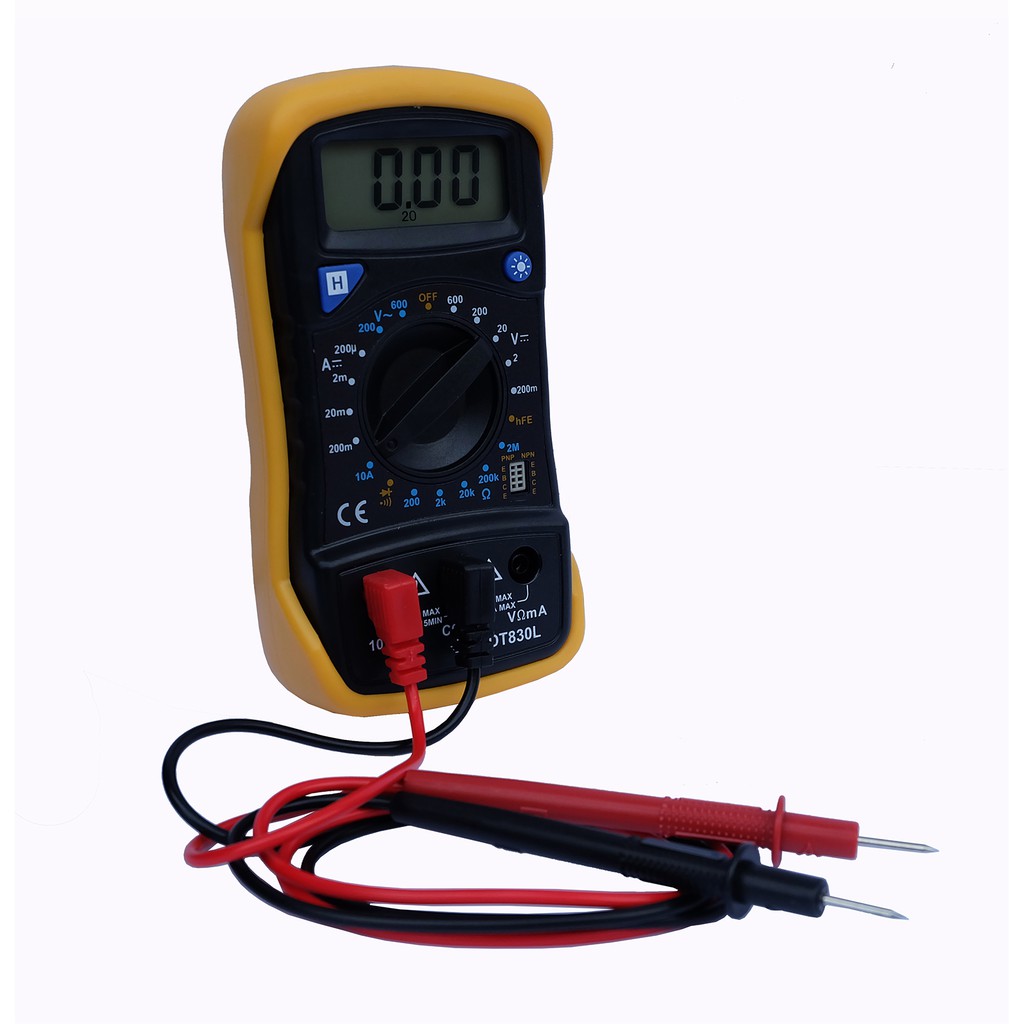Digital Multimeter and Tester with LCD Backlight Display and Data Hold ...