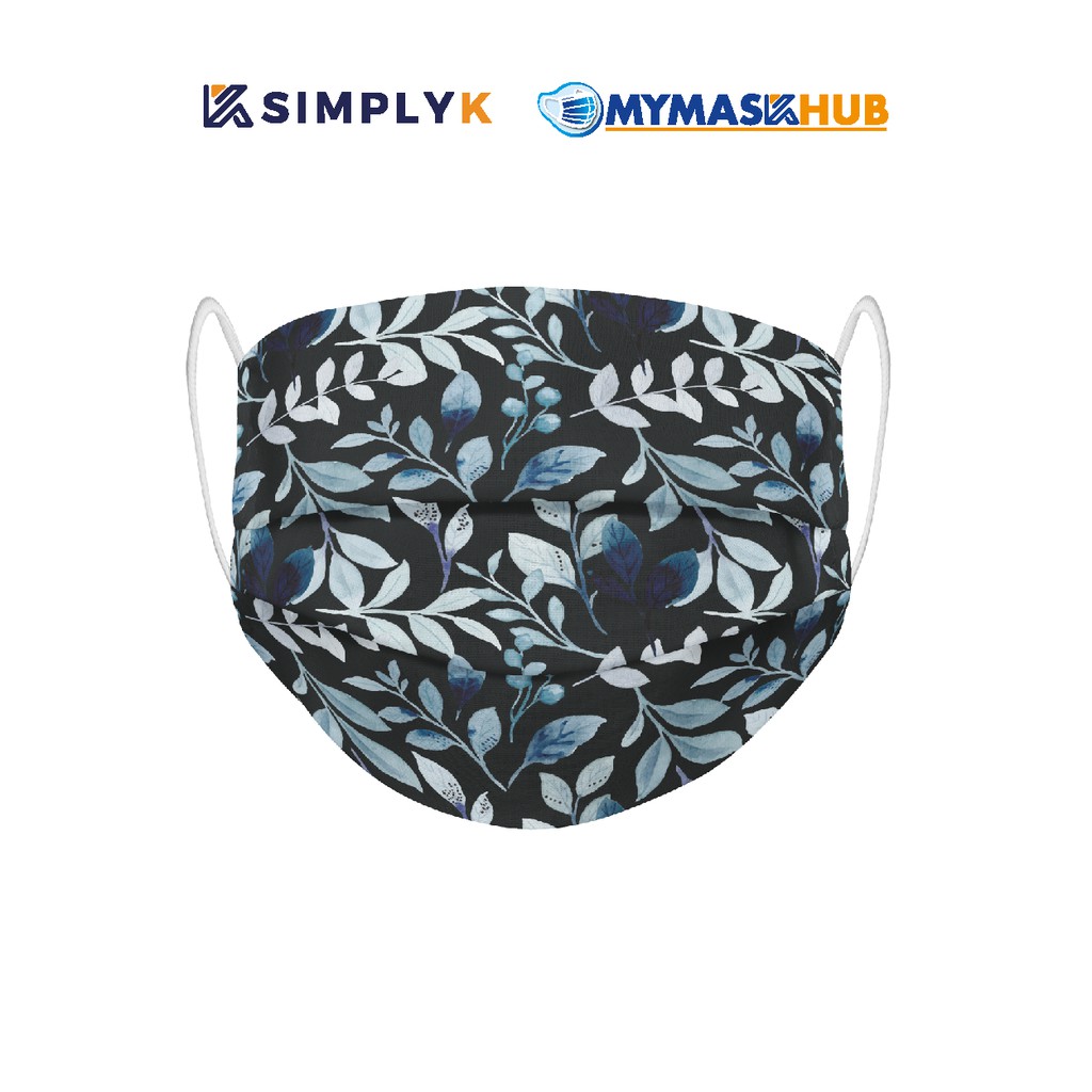 Simply K 4 Ply Premium Medical Face Mask - Leaf 3 Design (20 Pcs / 50 ...