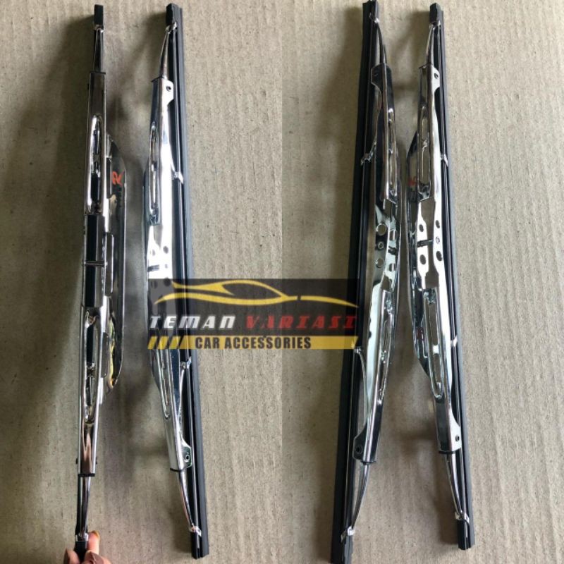 Car FRONT REAR WIPER WIPPER TYPER R CROME CHROME SILVER 13 INCH 13INCH ...