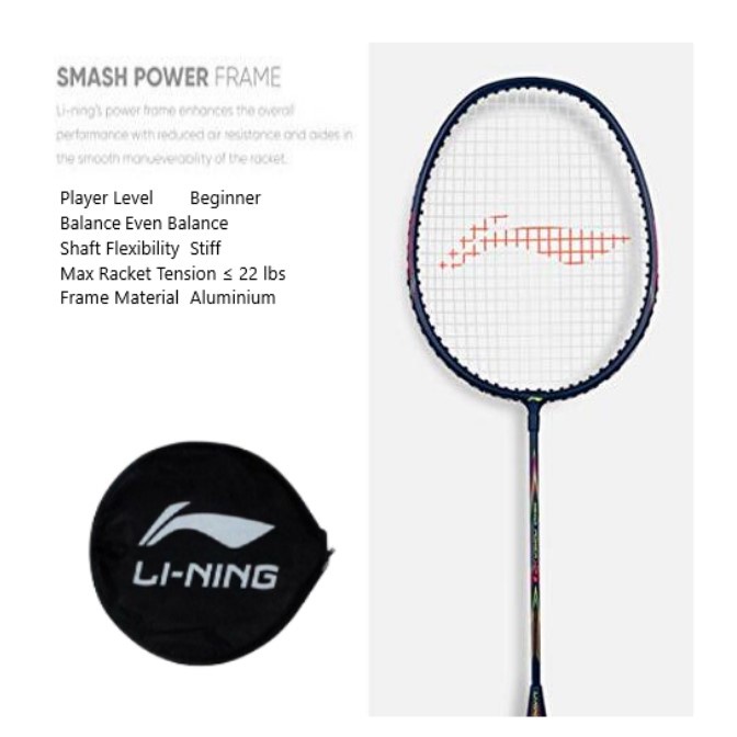 Badminton Racket Li-Ning Smash XP series Megapower series Raket LINING ...