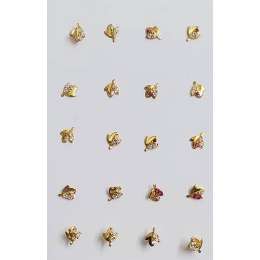 Leave Shape Rhinestone Mukuthi | Shopee Malaysia