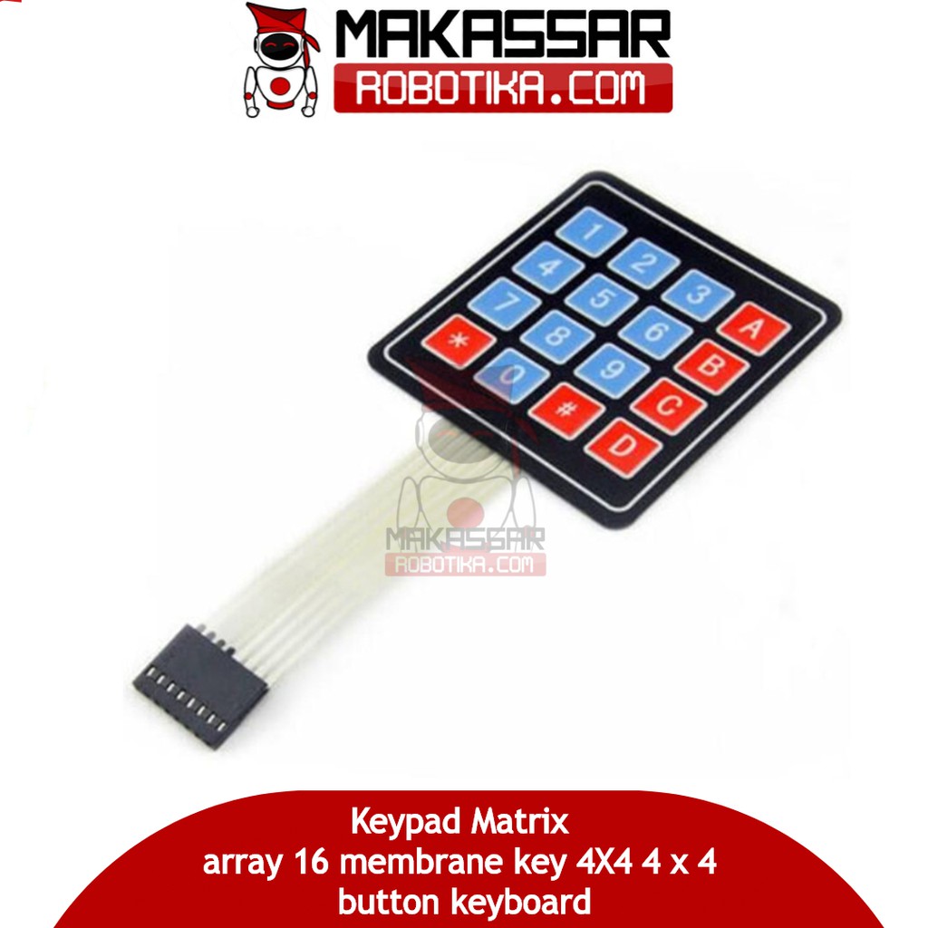 Matrix 4x4 Keypad Array 16 key Membrane Switch Keypad | Shopee Malaysia