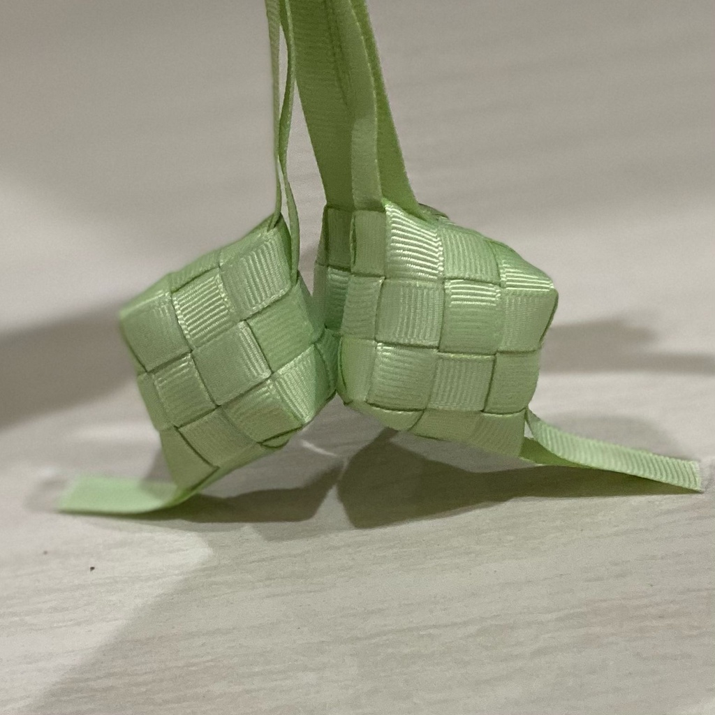 Ketupat Ribbon Grosgrain Material | Single COLOR | Pale GREEN | Mini ...