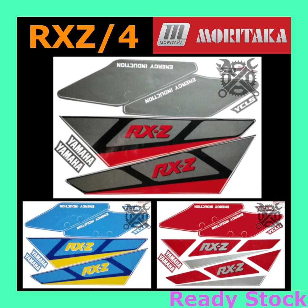 RXZ Model 4 Yamaha Sticker Body Stripe Moritaka RX-Z Strike Motor RXZ/4 ...